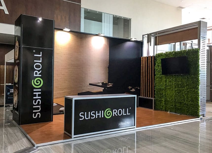 Diseño de stand 6x3 para Sushi Roll