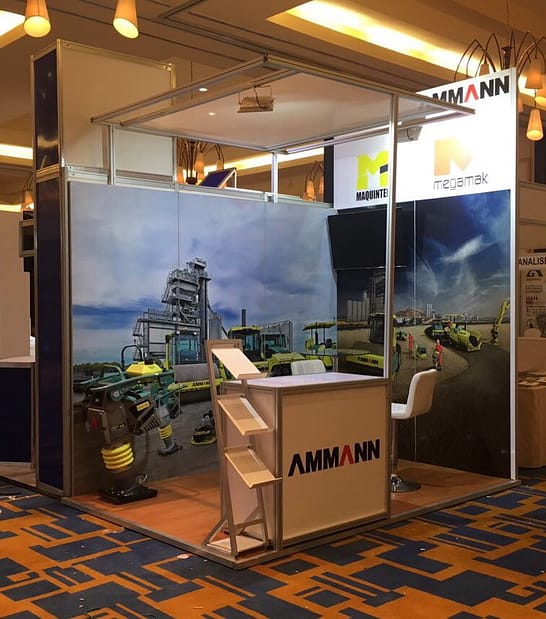 Diseño de Stand 3x2 para AMMANN-AMAAC2017