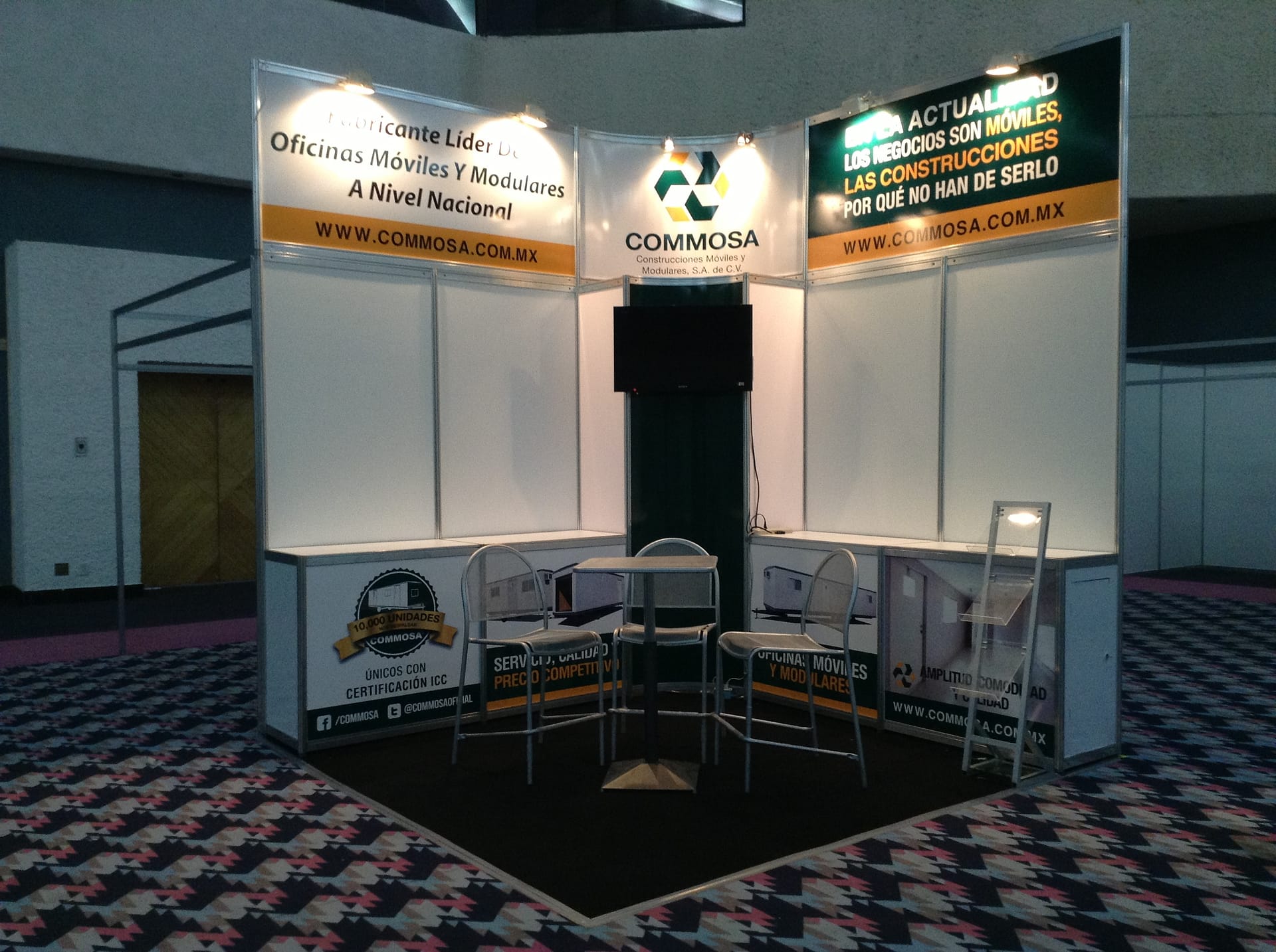 Diseño de Stand 3x3 para COMMOSA