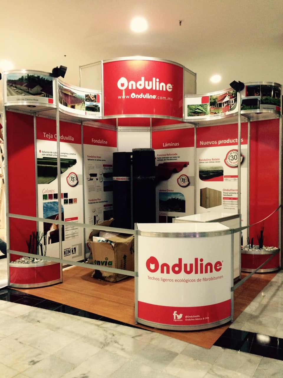 Diseño Stand Onduline, en Cancún-Expo Deconarq2015