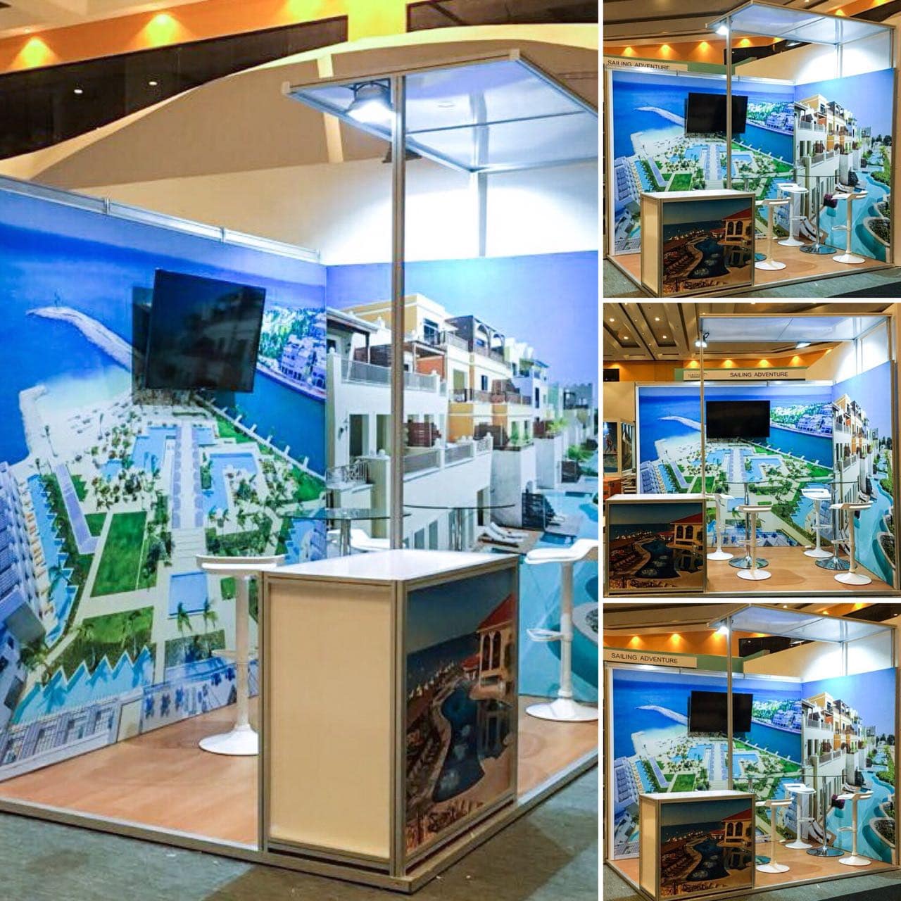 Diseño de stand 3x2 Al Ritmo. Octawall Fabric & Octafloor