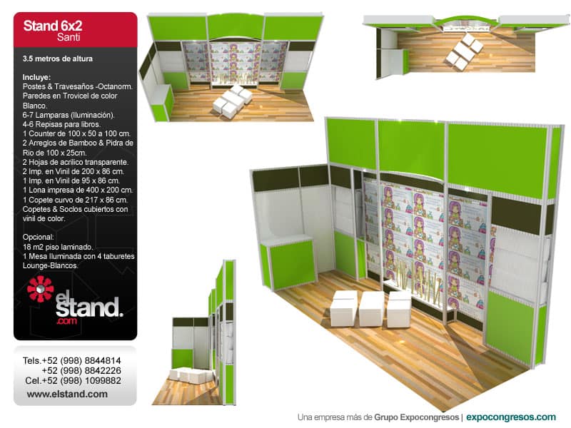 Stand 6x2 Santi