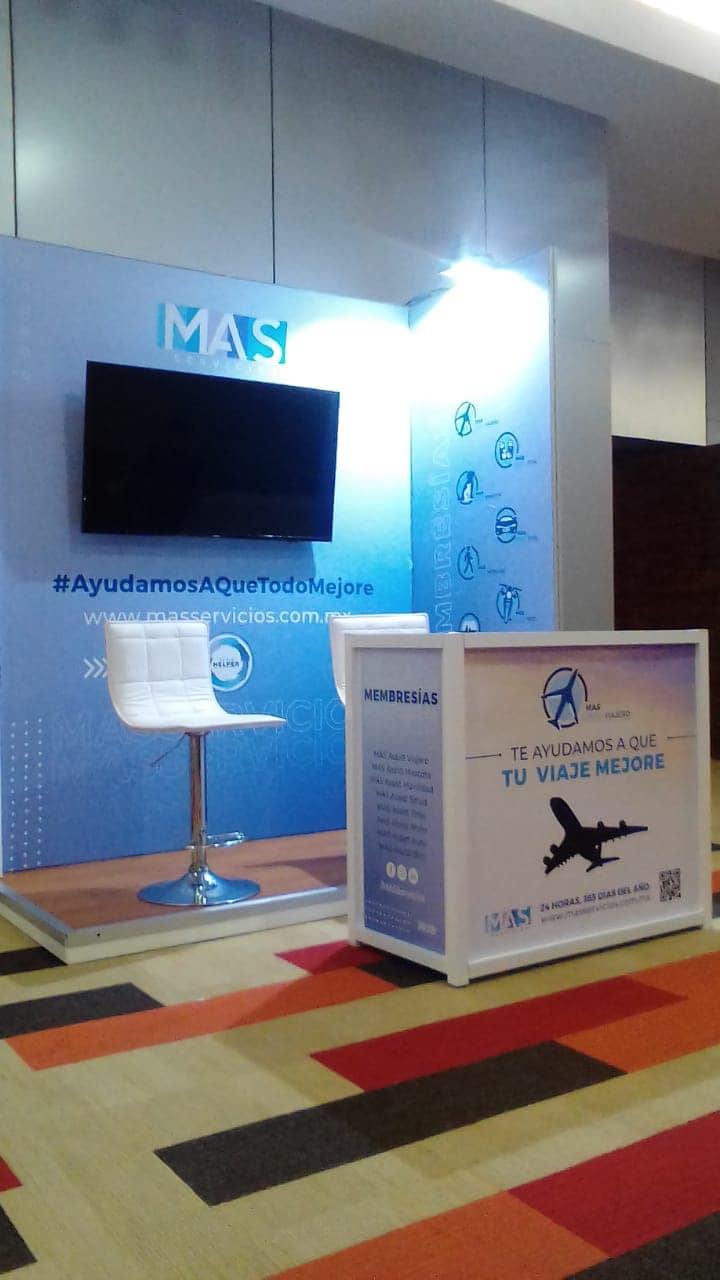 Diseño de Stand 2x1 para Más Servicios 2021