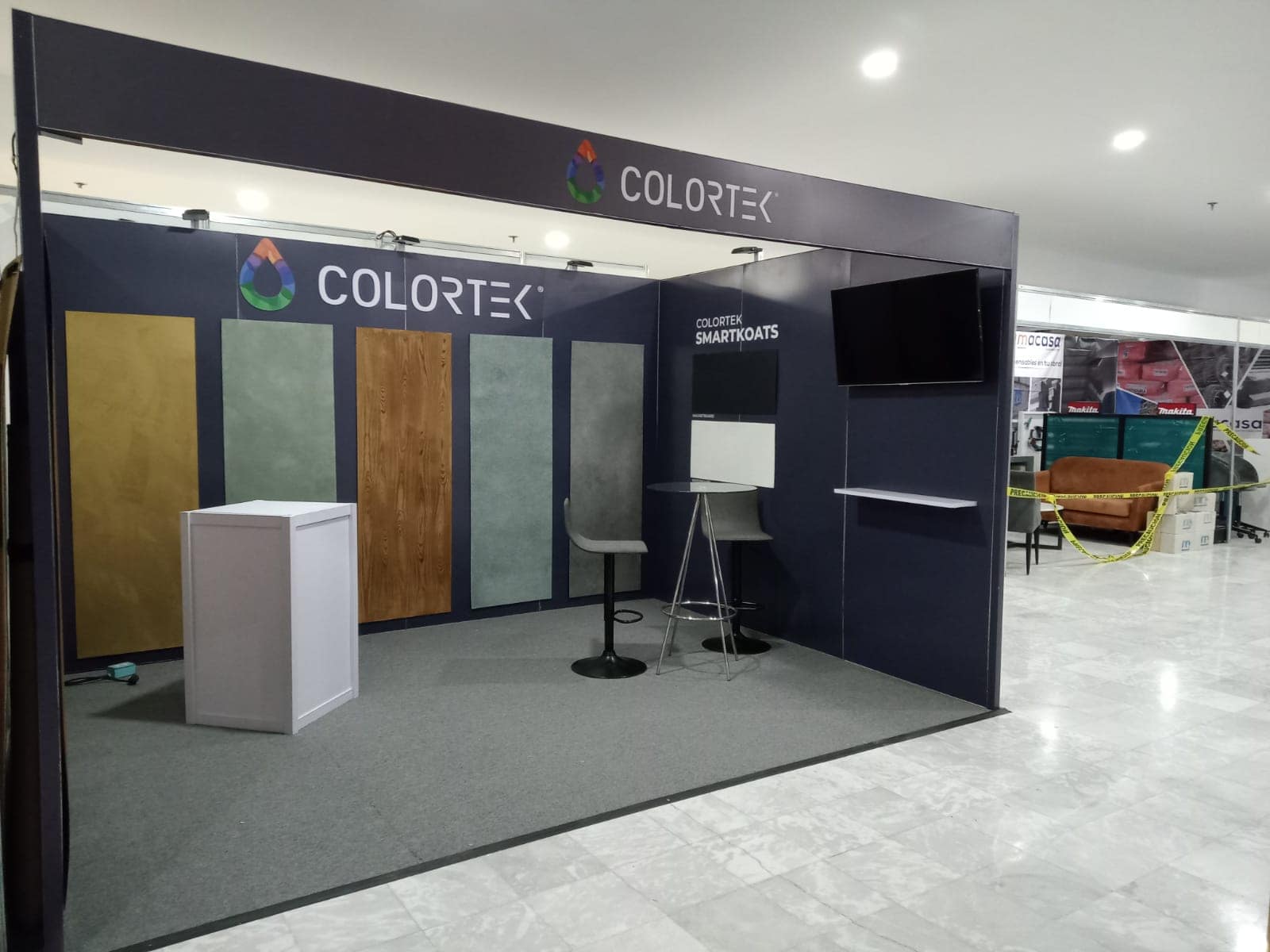 Diseño de Stand 4x3 para Colortek en Expo Deconarq 2022