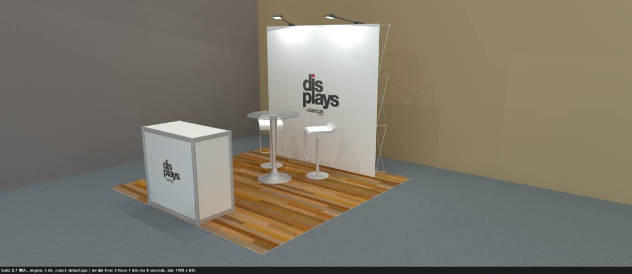 Stands funcionales a bajo costo.
