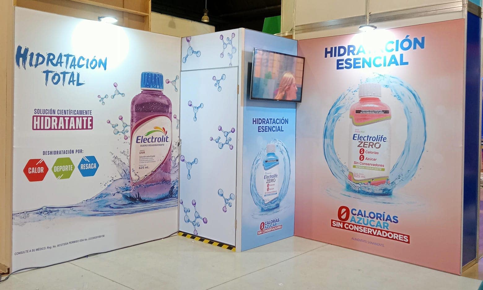 Diseño de Stand 3x3 Electrolit en Expo COMA 2023-Mérida